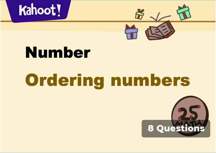 Number: Ordering numbers (decimals, fractions and percentages) - Kahoot ...