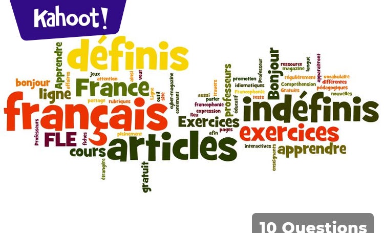 Les Articles; définis, indéfinis, et Partitif - Kahoot! Quiz