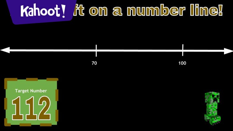 Number line slide to 120 - Kahoot! Quiz