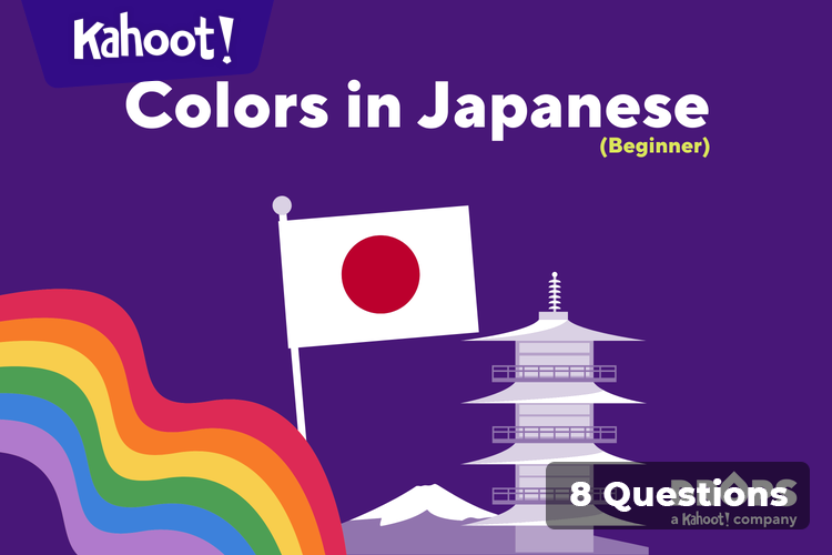 Introduction to Colors in Japanese - Beginner Vocabulary - Kahoot! Quiz