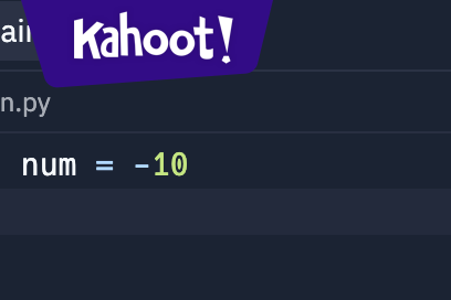 Variable and Data Types Review 2 - Kahoot! Quiz